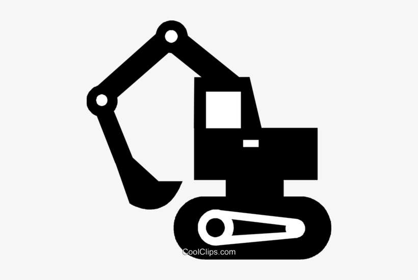 Steam Shovel Royalty Free Vector Clip Art Illustration - Illustration ...