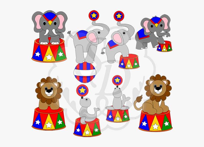 Cartoon Circus Animals