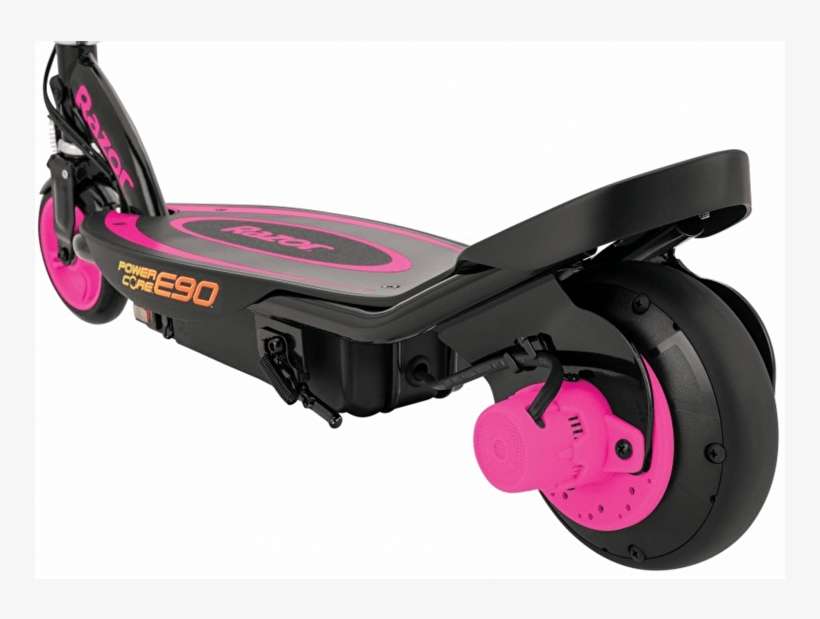 Razor Power Core E90 Electric Scooter Various Colours - Razor E90 Power Core - Pink PNG Image ...