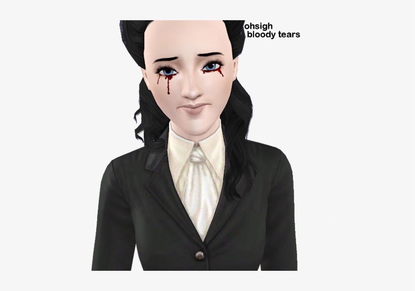 Sims 3 Tears Makeup - Girl PNG Image | Transparent PNG Free Download on ...