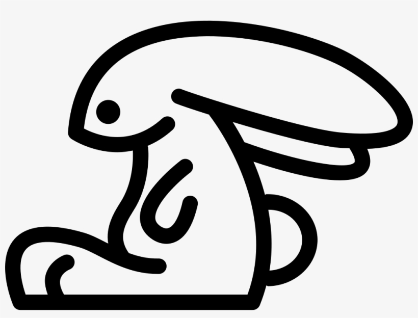 Rabbit Outline Side View - Rabbit PNG Image | Transparent PNG Free ...