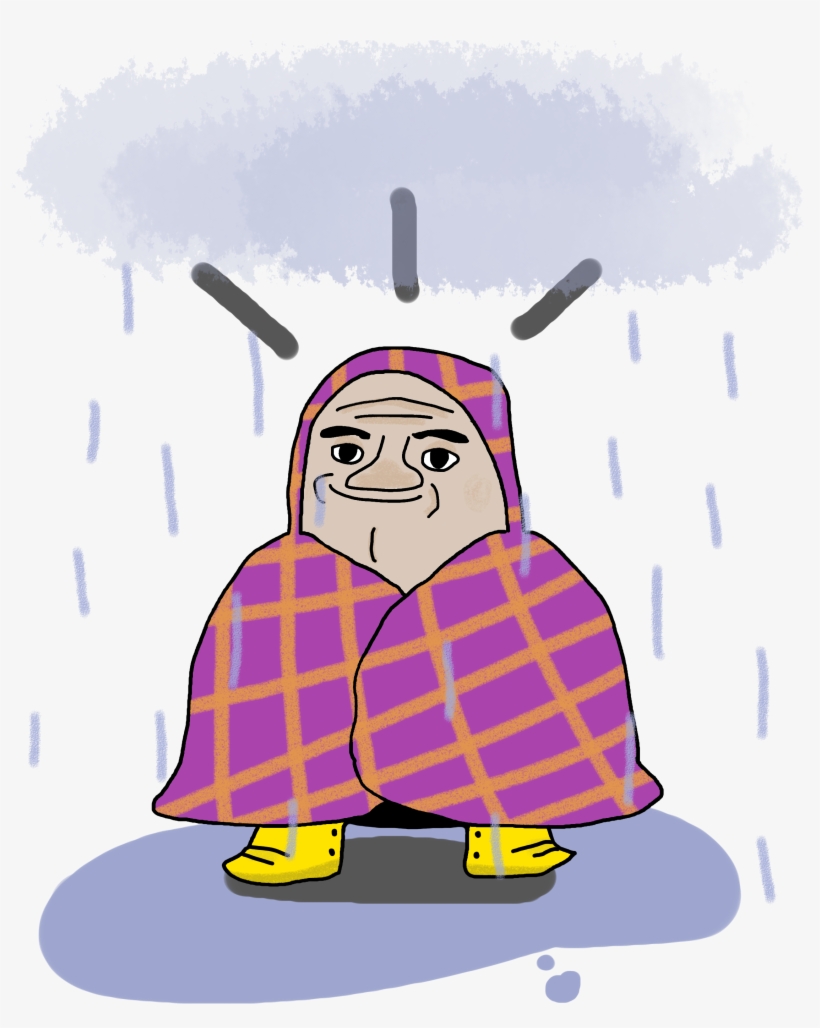 [oc] Poncho, Halfling With An Irrational Fear Of Weather - Illustration ...