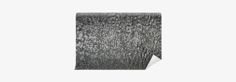 A Wall Of Sparkling Silver Sequins Wall Mural • Pixers® - Ella And Viv ...