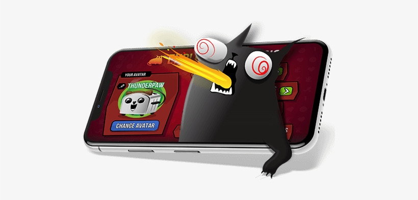 Exploding Kittens In Mobile App Form - Mobile App PNG Image ...