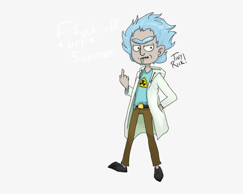 “f*ck Yeah I'm Tiny Rick ” I Was Originally Gonna - Cartoon PNG Image ...