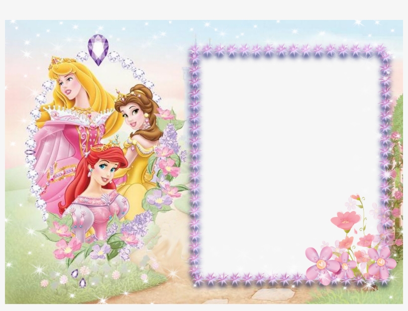 Molduras Princesas - Disney Princess Photo Frame Photoshop PNG Image ...