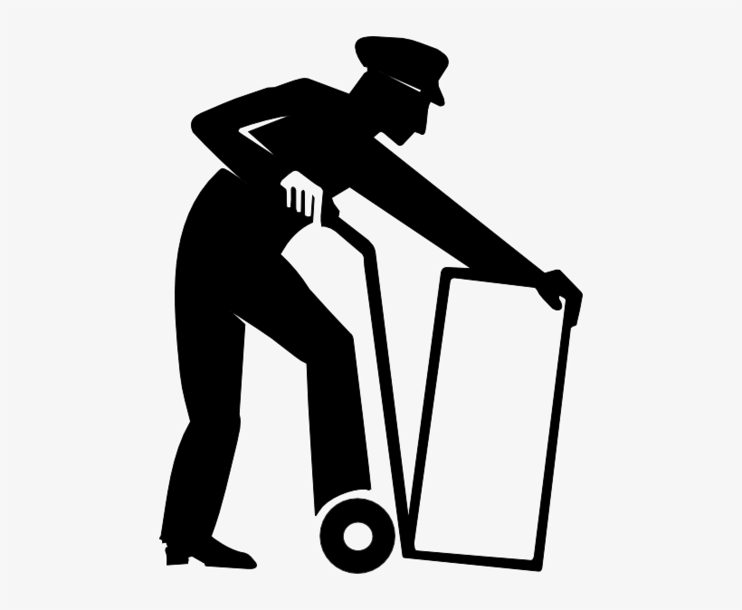 Worker Moving Trolley Svg Clip Arts 468 X 594 Px PNG Image ...