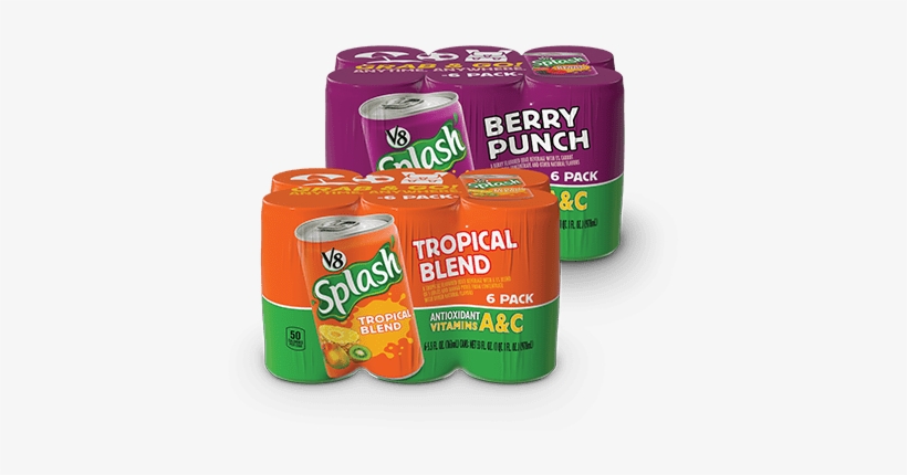 V8 Splash® - V8 Splash Tropical Blend, 5.5 Oz., 6 Pack PNG Image ...