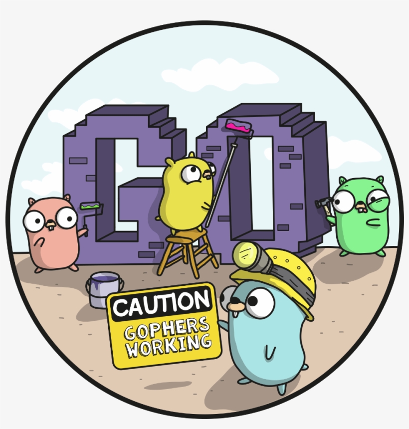 Gophers At Work - Business Intelligence With Golang PNG Image ...