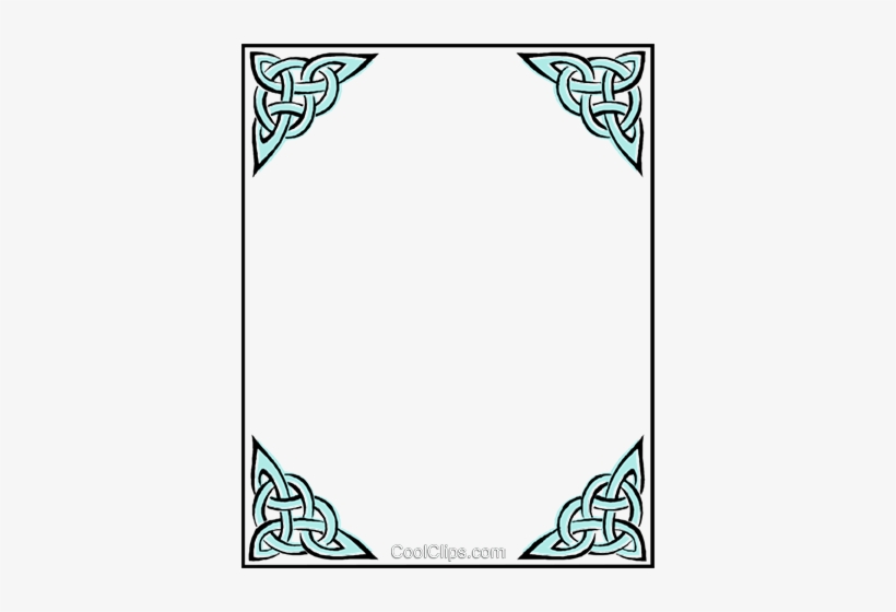 Download Page Border With Celtic Design Royalty Free Vector - Celtic Page Borders | Transparent ...