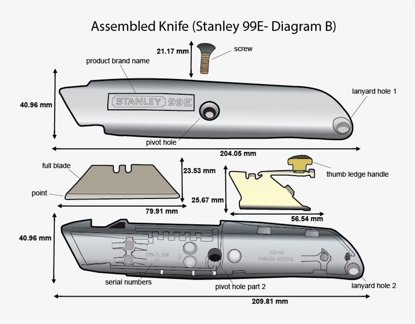 Png Graphic A Utility Knife Ai 2 24oct16 Technical - Utility Knife PNG ...