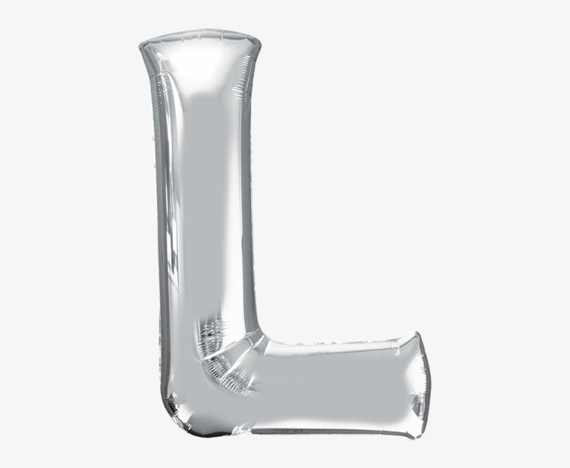 Extra Large Silver Foil Balloon Letter L PNG Image | Transparent PNG ...