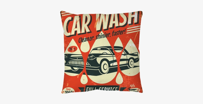 Retro Car Wash Sign - Retro Carwash Sign PNG Image | Transparent PNG ...