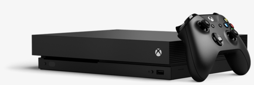 Cropped Xbox One X Console - Xbox One X 1tb Console PNG Image ...