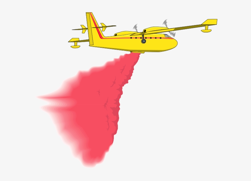 Download Plane Clipart Fire - Fire Fighting Airplane Cartoon ...