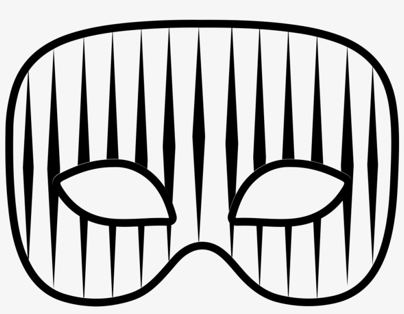 Carnival Mask With Vertical Thin Stripes Comments - Mask PNG Image ...