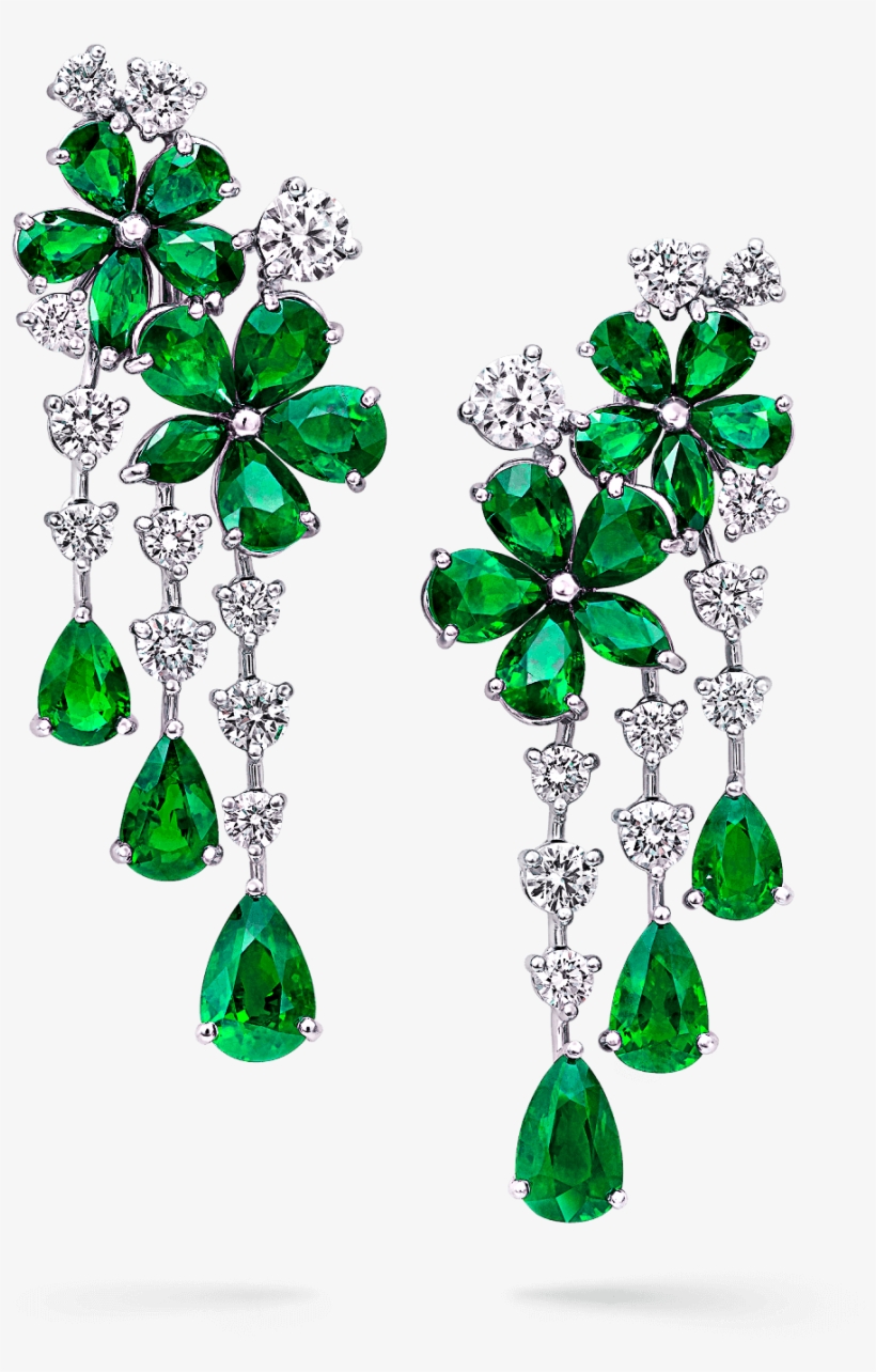 A Pair Of Graff Emeralds And Diamonds Carissa Double - Graff Diamonds PNG Image | Transparent ...