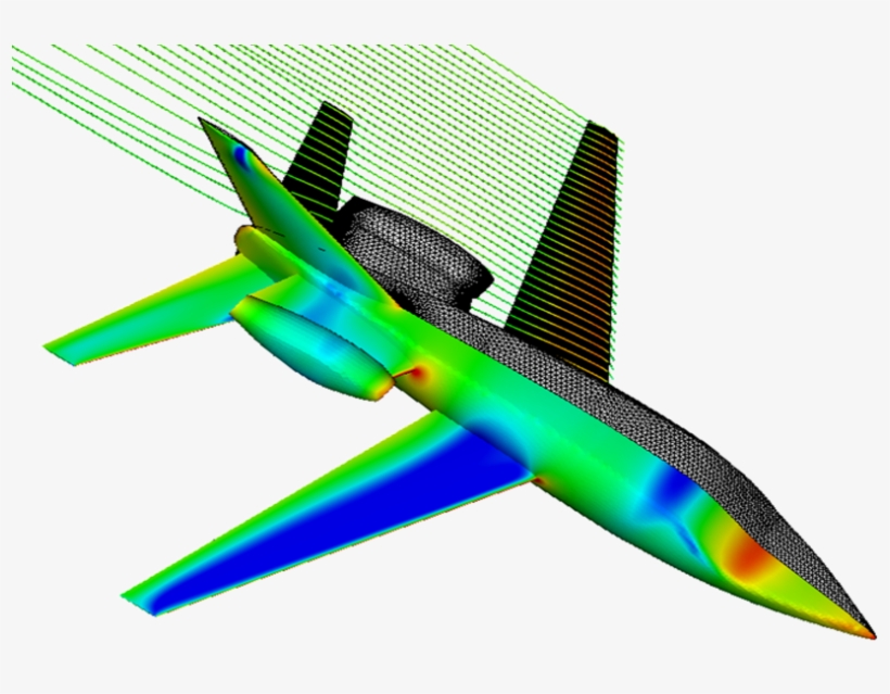Wing Design Process - Cfd Of An Aircraft PNG Image | Transparent PNG ...