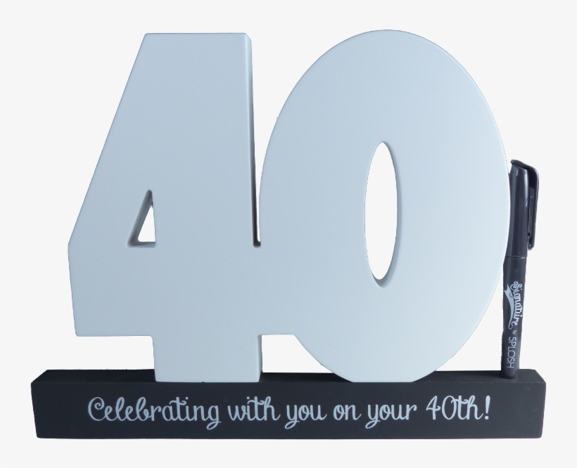 40th Birthday Signature Block By Splosh - 40th Birthday Signature ...