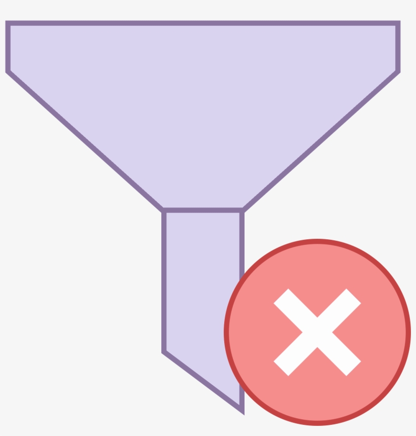 The Icon Is Shaped Like An Upside Down Triangle Missing - Clear Filters ...