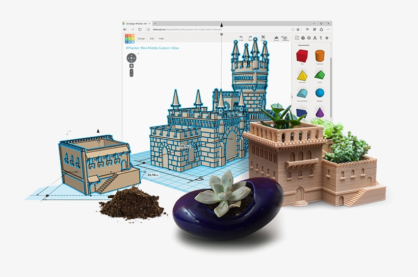 A Simple, Online 3d Design And 3d Printing App - 3d Printing PNG Image ...