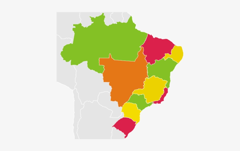 This Image Rendered As Png In Other Widths - Brazil Map PNG Image ...