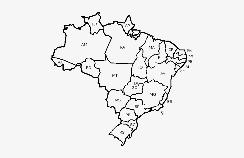 Download Mapa Do Brasil - Mapa Do Brasil Para Desenhar | Transparent ...