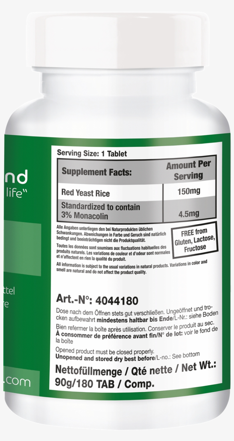 Red Yeast Rice 180 Tablets, Bulk Pack For 67 Months - Red Yeast Rice ...