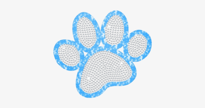 Classic Paw Print With Lace Outline Design - Placemat PNG Image ...