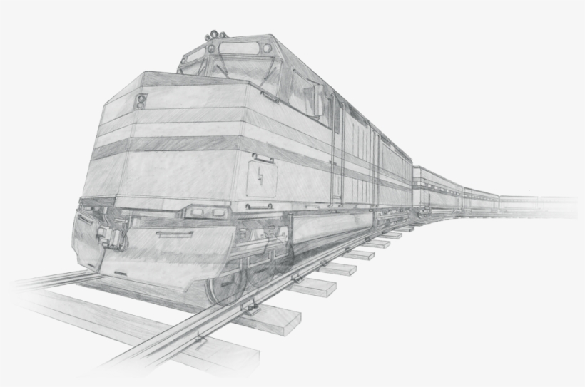 Sketches Of Transportation - Sketch Train Transparent Png PNG Image ...