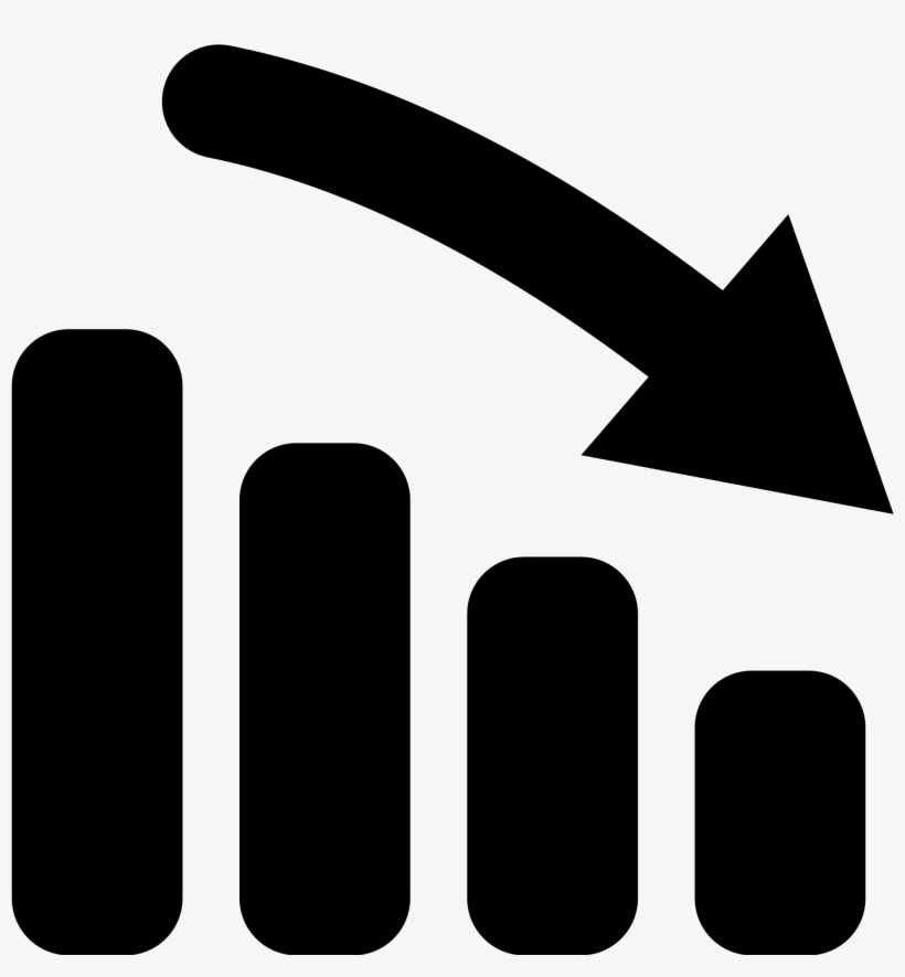Download Open - Bar Chart Going Down | Transparent PNG Download | SeekPNG