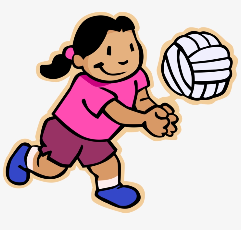 Vector Illustration Of Primary Or Elementary School - Newcomb Ball Clip ...