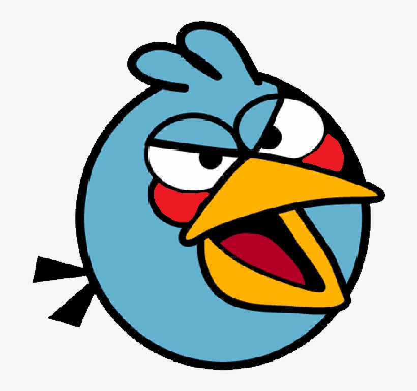 Mighty Blue Bird - Easy Drawing Of Angry Birds PNG Image | Transparent ...