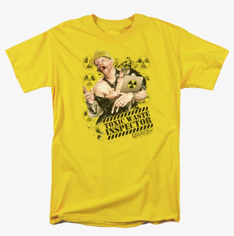 Toxic Waste Robocop T-shirt - Yellow Batman T Shirt PNG Image ...