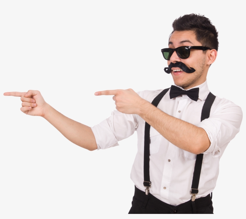 Download Funny Guy Pointing Left - Guy Pointing Left | Transparent PNG ...
