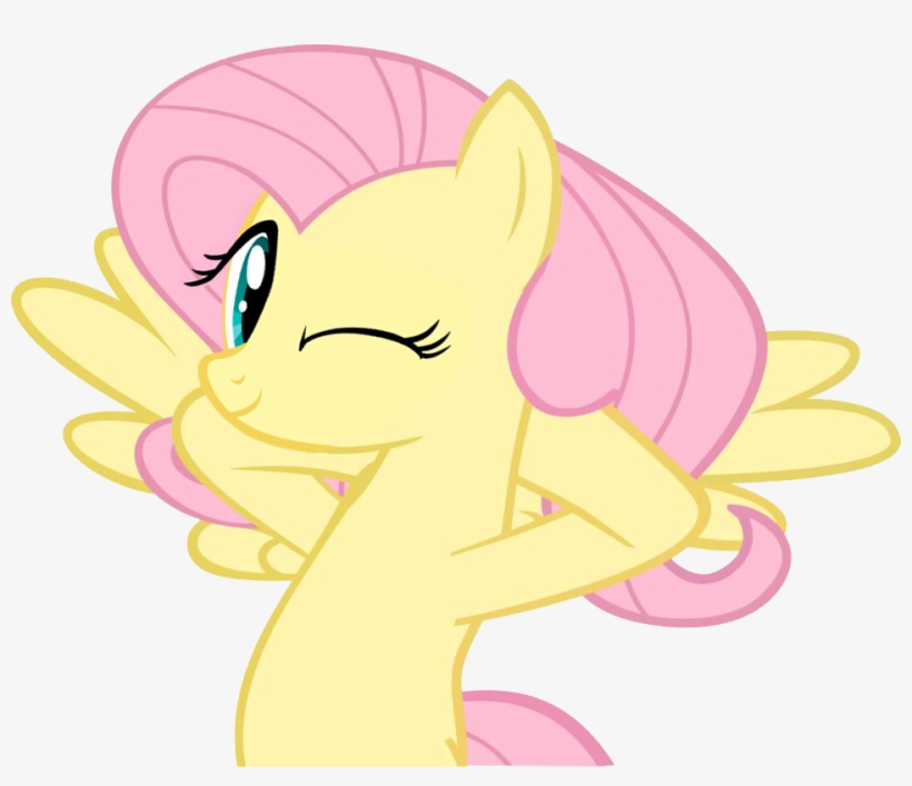 Chilling Shy - Mlp Fluttershy Standing Up PNG Image | Transparent PNG ...