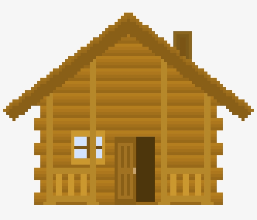 Download Log Cabin - Log Cabin Pixel Art | Transparent PNG Download ...