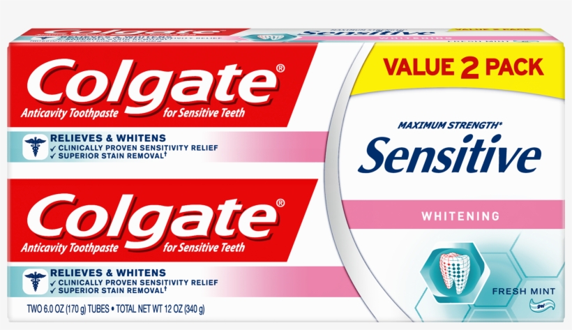 Colgate Sensitive Maximum Strength Whitening Toothpaste - Colgate ...