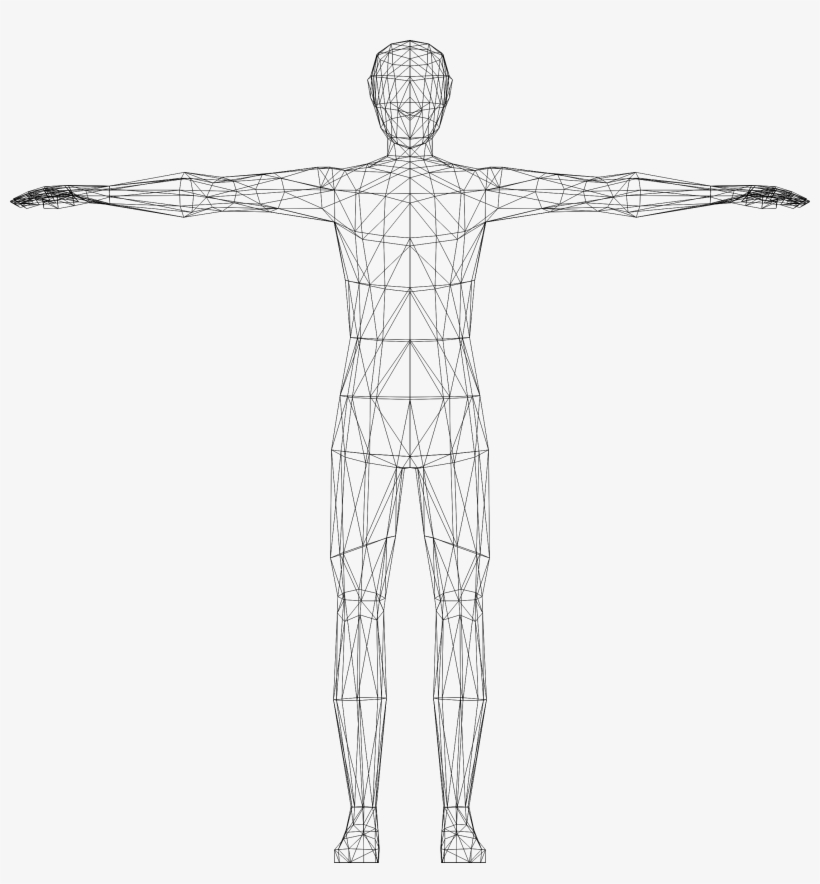 This Free Icons Png Design Of Low Poly Human Male Wireframe PNG Image ...