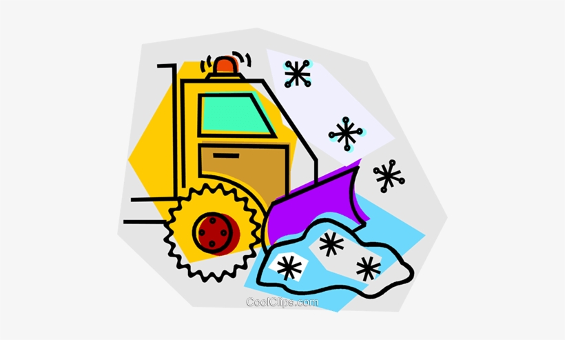 Snow Plow Royalty Free Vector Clip Art Illustration - Snow Plow Clip ...