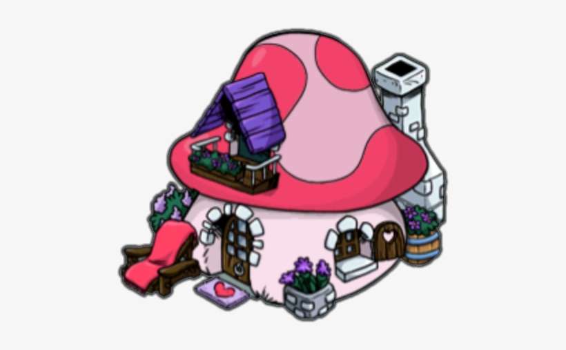 Download Smurf Smurfette Mountain Home - Smurf Home | Transparent PNG ...