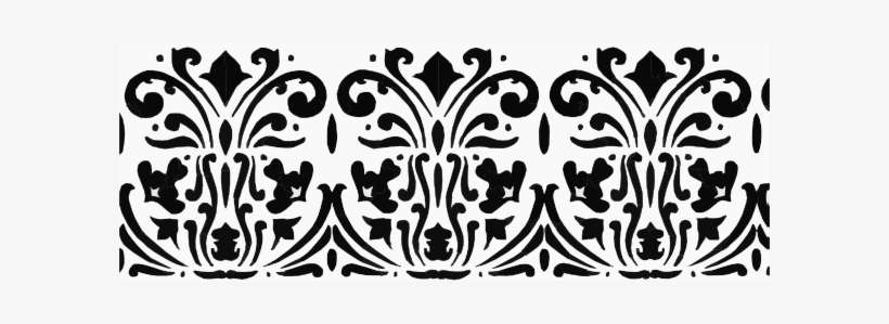 Small - Damask Border Design PNG Image | Transparent PNG Free Download ...