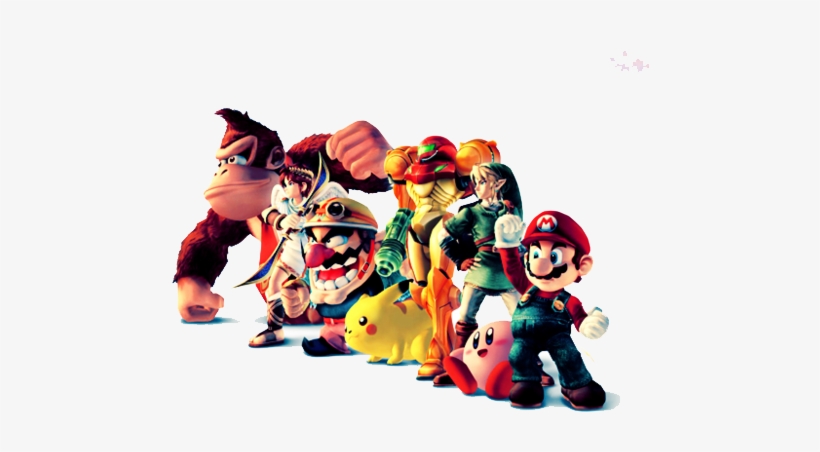 Nintendo Characters Png Image - Super Smash Bros Brawl Poster PNG Image ...