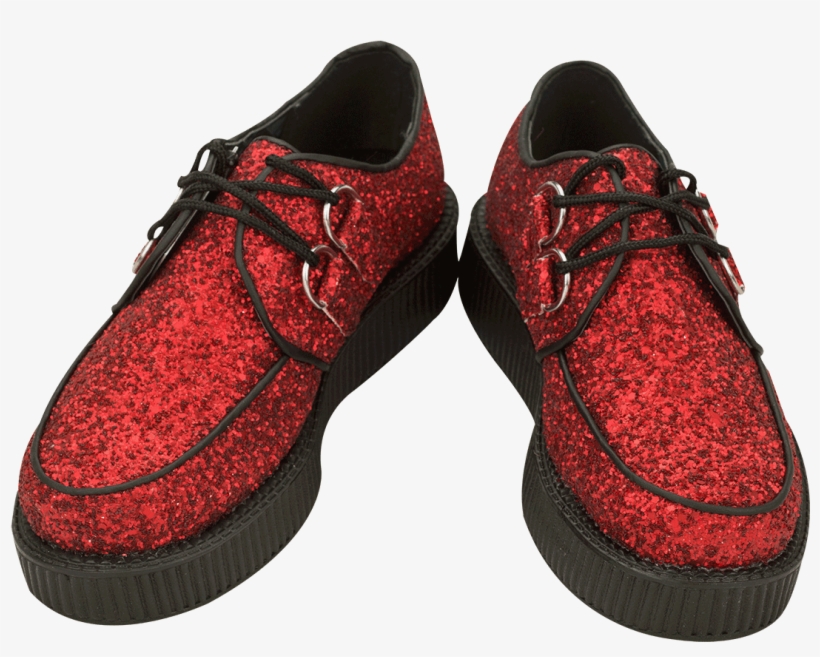 Download Red Glitter Viva Low Sole Creepers - Ruby Red Glitter Creepers | Transparent PNG ...