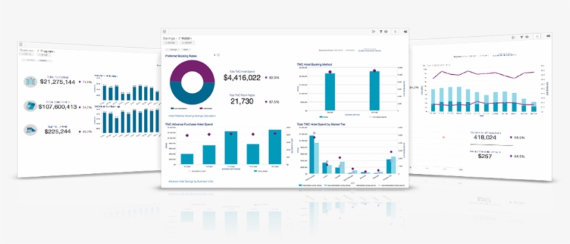 Business Travel Insights And Reporting - American Express Dashboard PNG ...