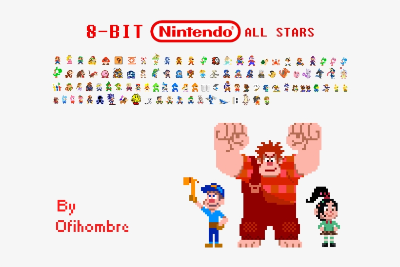 8 Bit Nintendo All Stars By Ofihombre On Deviantart - Hori Mario Hard ...