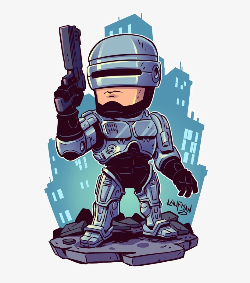 Robocop Png Transparent Image - Derek Laufman Predator Chibi PNG Image ...