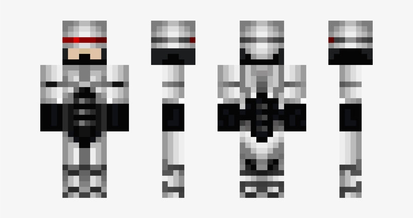 Download Minecraft Skin Robocop | Transparent PNG Download | SeekPNG
