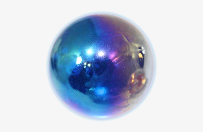 Enormous Glass "blue Chrome" Marble - Lustered Marbles PNG Image ...