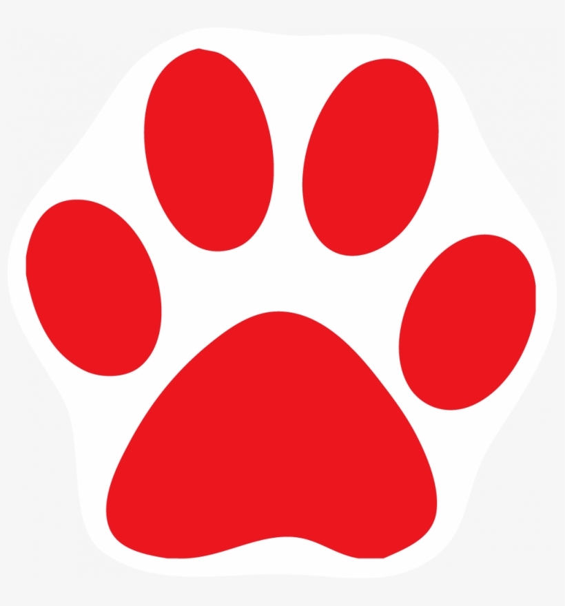 Red Dog Paw Clipart